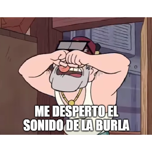 Me despertó el sonido de la burla Sticker de WhatsApp - DescargarStickers