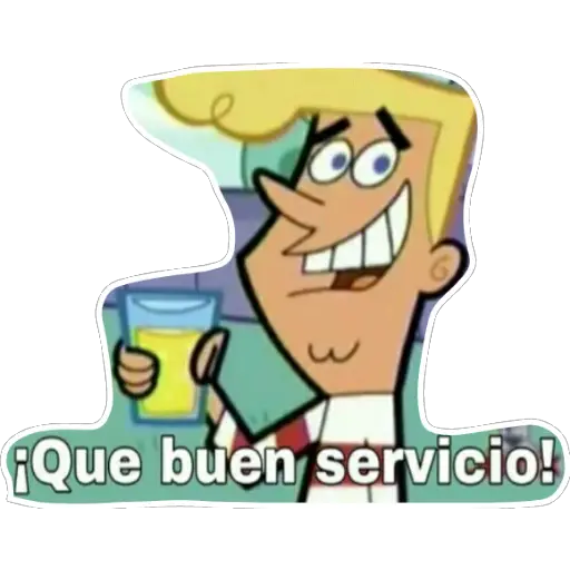 ¡Que buen servicio! Sticker de WhatsApp - DescargarStickers