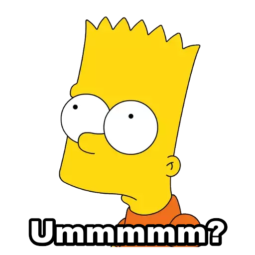 Ummmmm? Sticker de WhatsApp - DescargarStickers