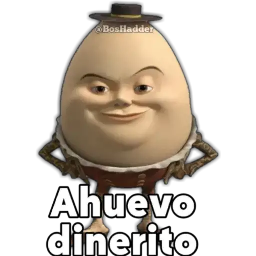 Ahuevo dinerito Sticker de WhatsApp - DescargarStickers