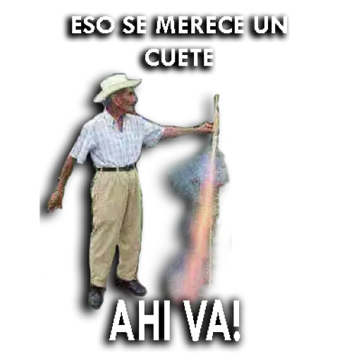 Eso se merece un cuete ahí va! Sticker de WhatsApp - DescargarStickers