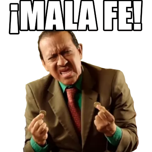 ¡MALA FE! Sticker de WhatsApp - DescargarStickers