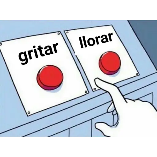 Gritar / Llorar Sticker de WhatsApp - DescargarStickers