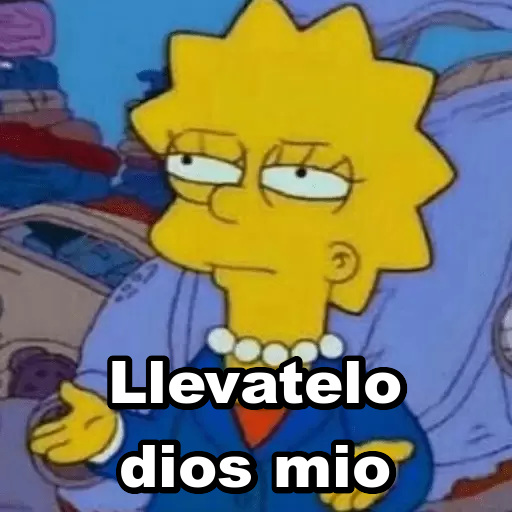 Llevatelo dios mio Sticker de WhatsApp - DescargarStickers