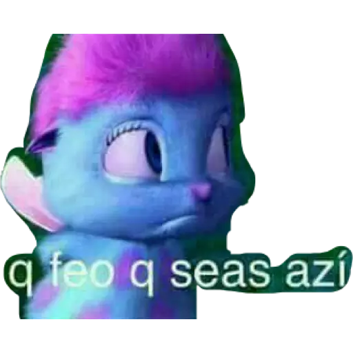 Q feo q seas así Sticker de WhatsApp - DescargarStickers