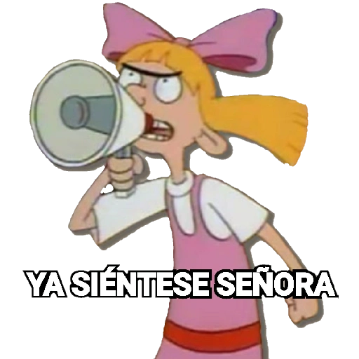 Ya siéntese señora Sticker de WhatsApp - DescargarStickers