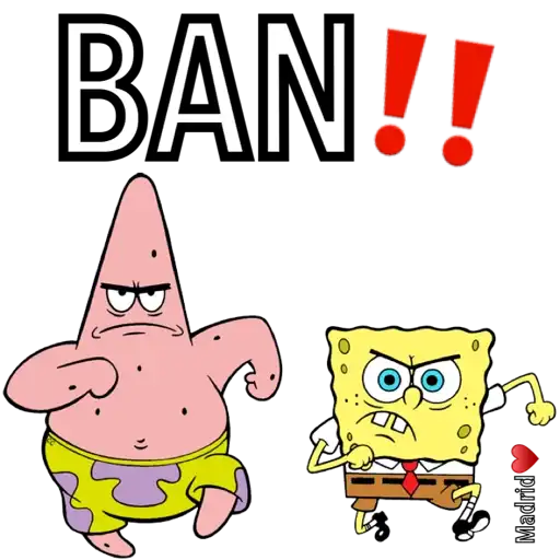 BAN #7968863 Sticker de WhatsApp - DescargarStickers