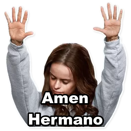 Amen Hermano Sticker de WhatsApp - DescargarStickers