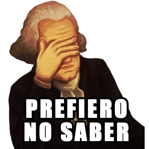 Prefiero no saber Sticker de WhatsApp - DescargarStickers