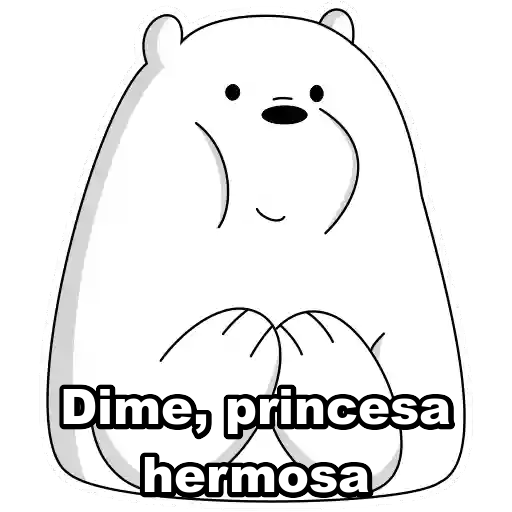 Dime, princesa hermosa Sticker de WhatsApp - DescargarStickers