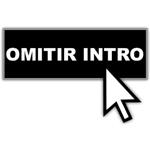 Sticker OMITIR INTRO PNG - DescargarStickers