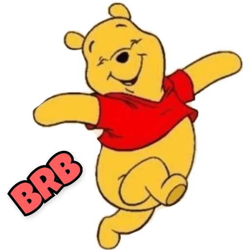 BRB Sticker de WhatsApp - DescargarStickers