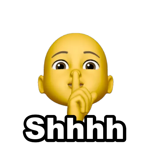 Shhhh Sticker de WhatsApp - DescargarStickers