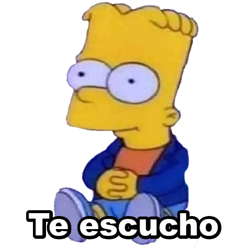 Sticker Te escucho PNG - DescargarStickers