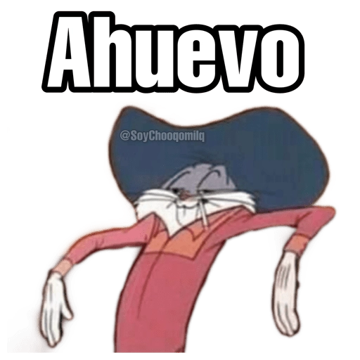 Ahuevo Sticker de WhatsApp - DescargarStickers