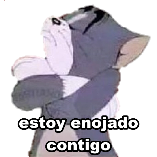 Estoy enojado contigo Sticker de WhatsApp - DescargarStickers