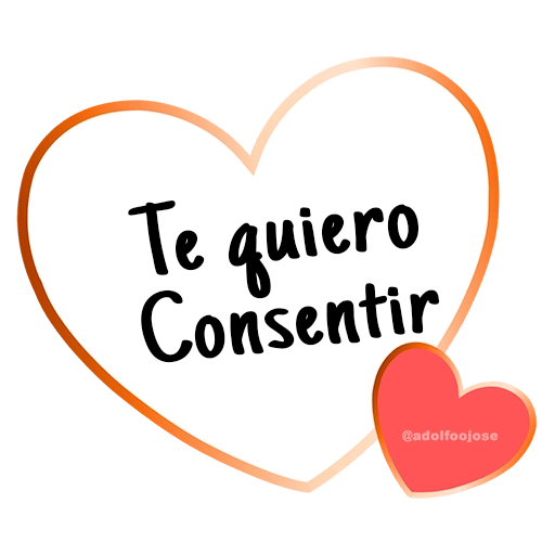 Te quiero consentir Sticker de WhatsApp - DescargarStickers