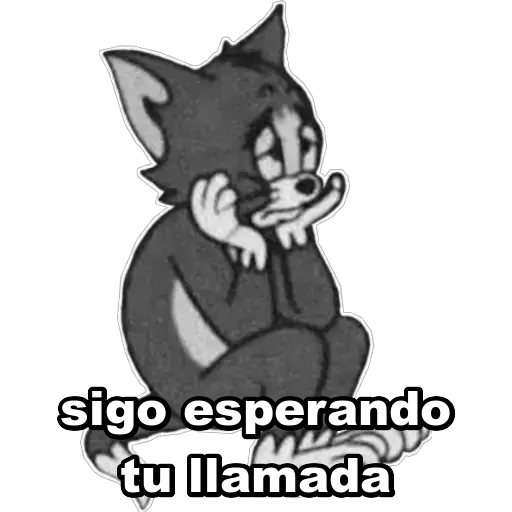 Sigo esperando tu llamada Sticker de WhatsApp - DescargarStickers