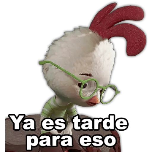 Ya es tarde para eso Sticker de WhatsApp - DescargarStickers