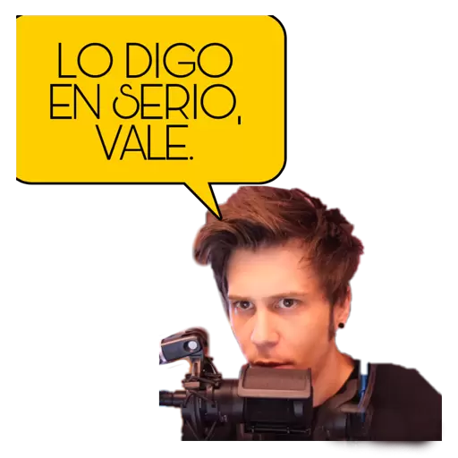Lo digo en serio, vale Sticker de WhatsApp - DescargarStickers