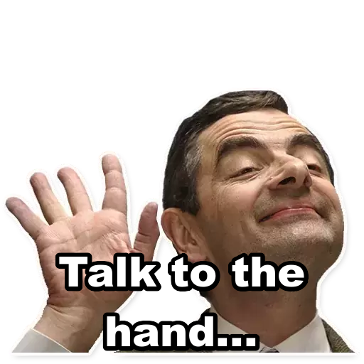 Sticker Talk to the hand... PNG - DescargarStickers
