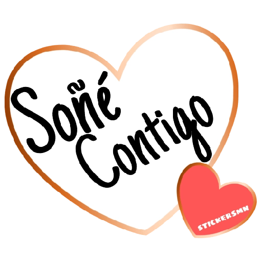 Soñe contigo Sticker de WhatsApp - DescargarStickers
