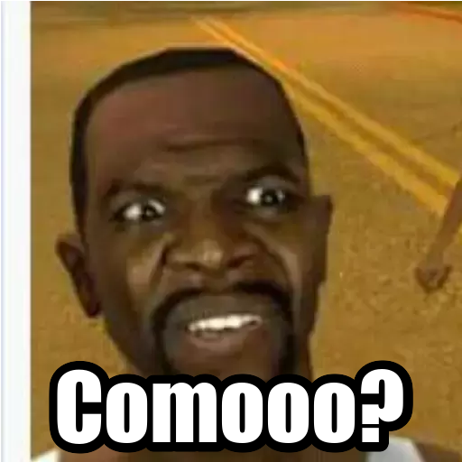 Comooo? Sticker de WhatsApp - DescargarStickers