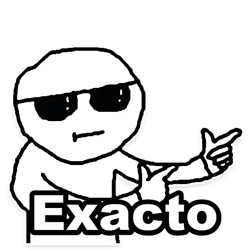 Exacto #7486182 Sticker de WhatsApp - DescargarStickers