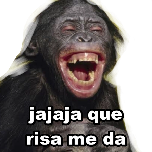 jajaja que risa me da Sticker de WhatsApp - DescargarStickers