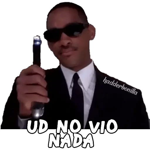 Ud no vio nada Sticker de WhatsApp - DescargarStickers