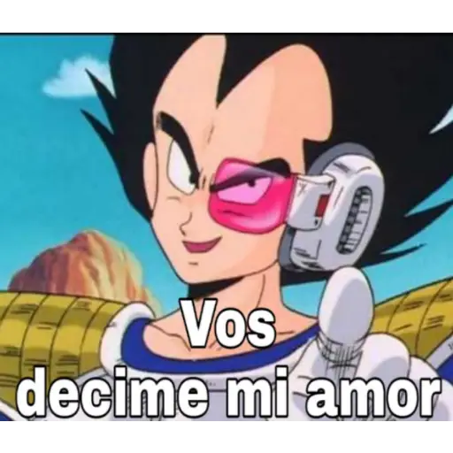 Vos decime mi amor Sticker de WhatsApp - DescargarStickers