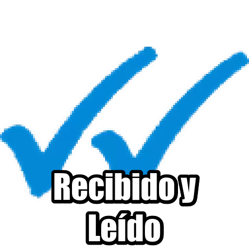 Sticker Recibido y Leído PNG - DescargarStickers