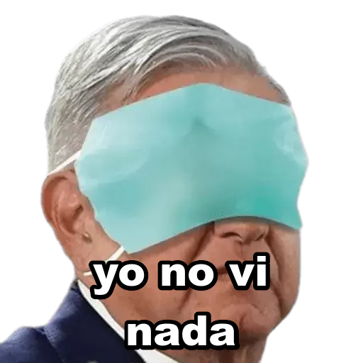 Yo no vi nada Sticker de WhatsApp - DescargarStickers