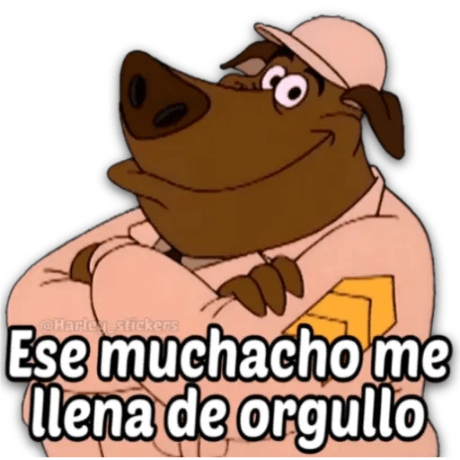 Ese muchacho me llena de orgullo Sticker de WhatsApp - DescargarStickers