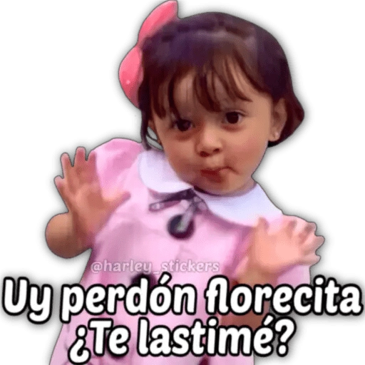 Uy perdón florecita ¿Te lastime? Sticker de WhatsApp - DescargarStickers