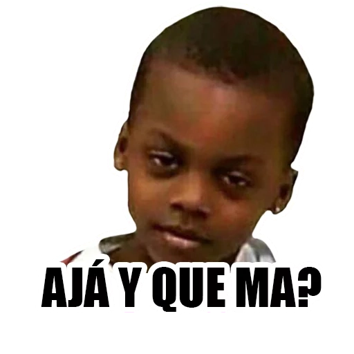 Ajá y que ma? Sticker de WhatsApp - DescargarStickers