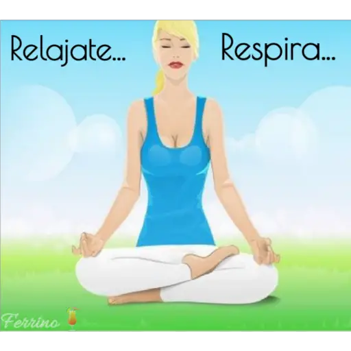 Respira... Relajate... Sticker de WhatsApp - DescargarStickers