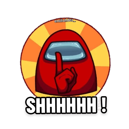 SHHHHHH ! Sticker de WhatsApp - DescargarStickers