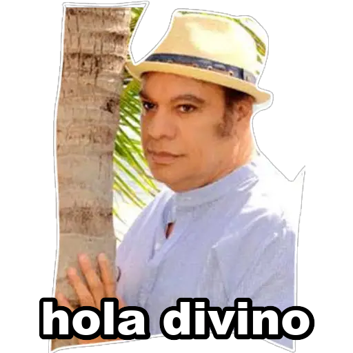 Sticker Hola divino PNG - DescargarStickers