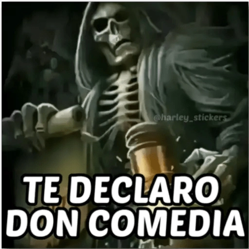 Te declaro don comedia Sticker de WhatsApp - DescargarStickers