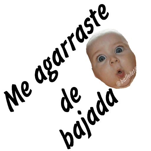 Me agarraste de bajada Sticker de WhatsApp - DescargarStickers