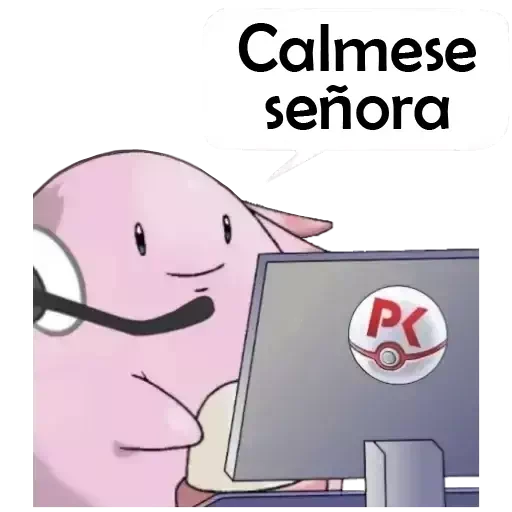 Cálmese señora #758019 Sticker de WhatsApp - DescargarStickers