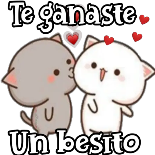 Te ganaste un besito Sticker de WhatsApp - DescargarStickers