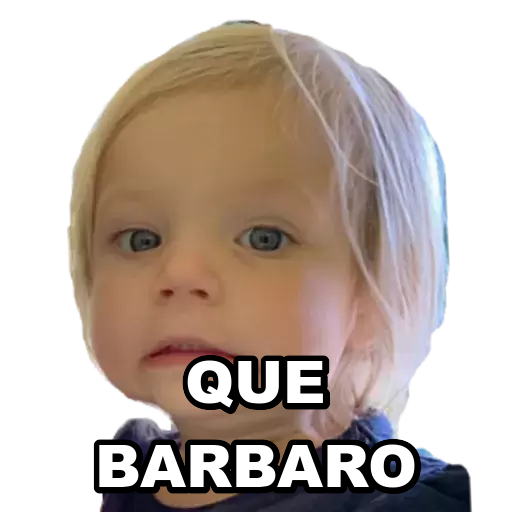 QUE BARBARO Sticker de WhatsApp - DescargarStickers