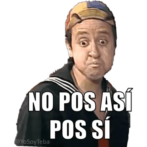 Sticker NO POS ASÍ POS SÍ PNG - DescargarStickers