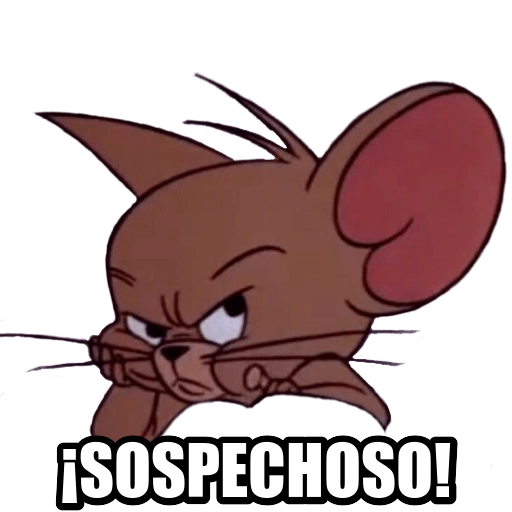 ¡SOSPECHOSO! #176539 Sticker de WhatsApp - DescargarStickers