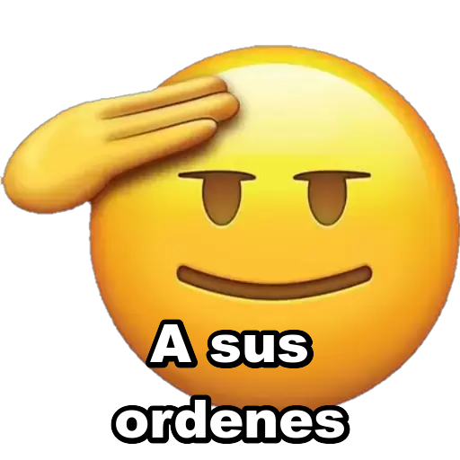 A sus ordenes #193197 Sticker de WhatsApp - DescargarStickers