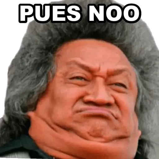 PUES NOO Sticker de WhatsApp - DescargarStickers