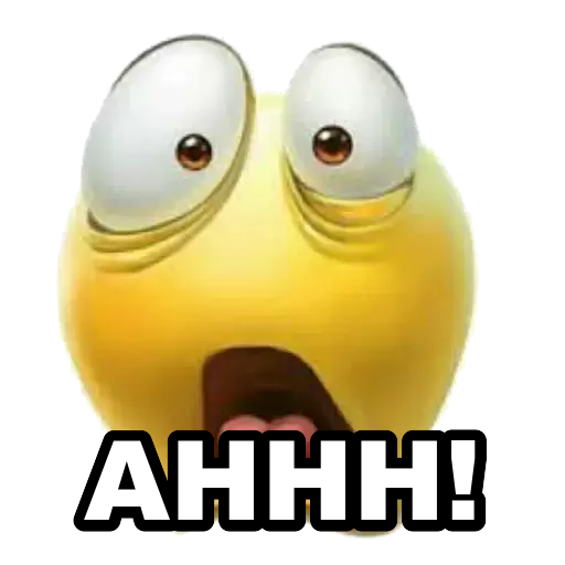 Sticker Ahhh! PNG - DescargarStickers