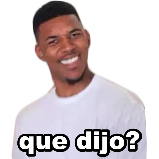 que dijo? Sticker de WhatsApp - DescargarStickers